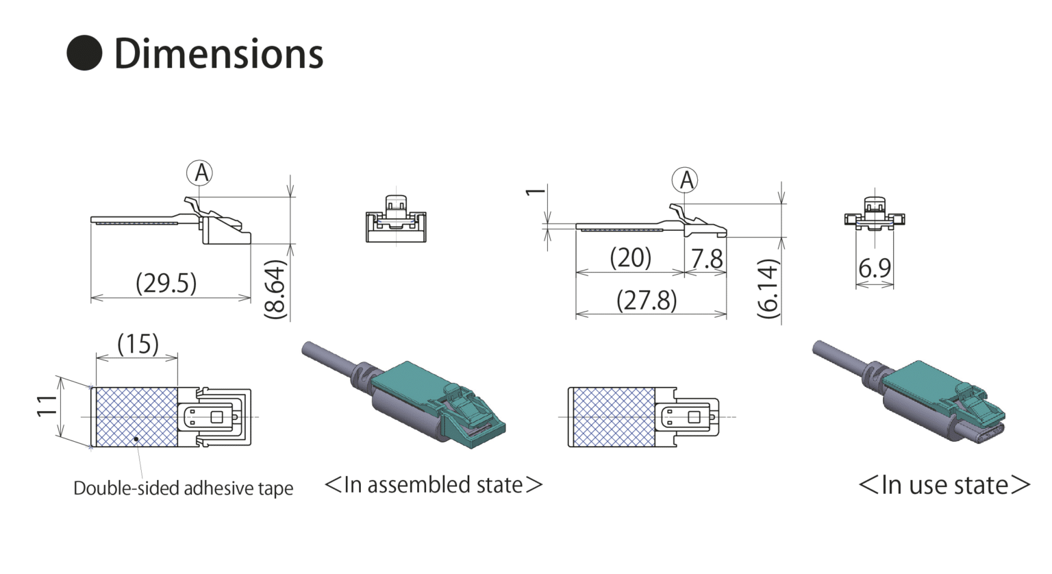 USBCC-C-OUT / USB CONNECTOR COVER - Kitagawa GmbH